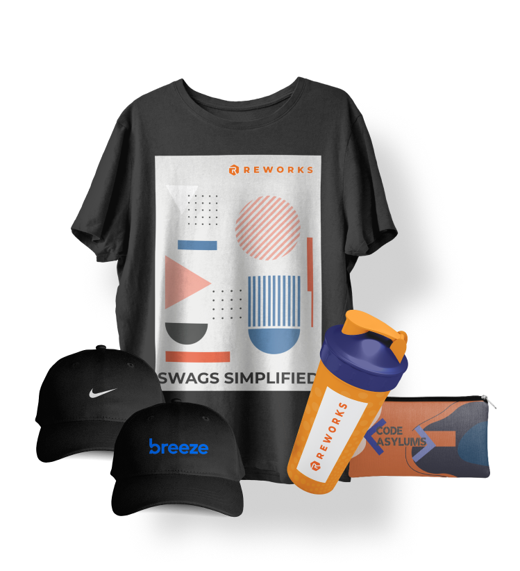 Print Your Company Logo on Custom Swag, T-Shirts & More | ReWorks.in ...